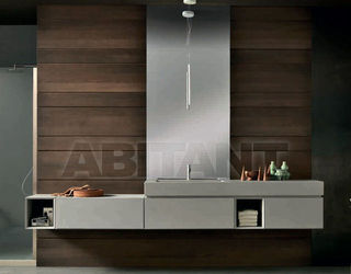 Композиция светло-серая Modulnova Infinity 1 , мебель для ванной: фото, заказ на ABITANT , Москва